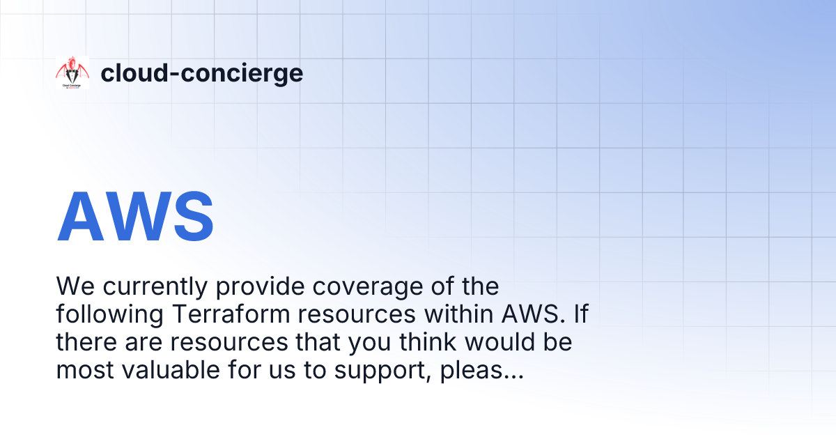 AWS | cloud-concierge